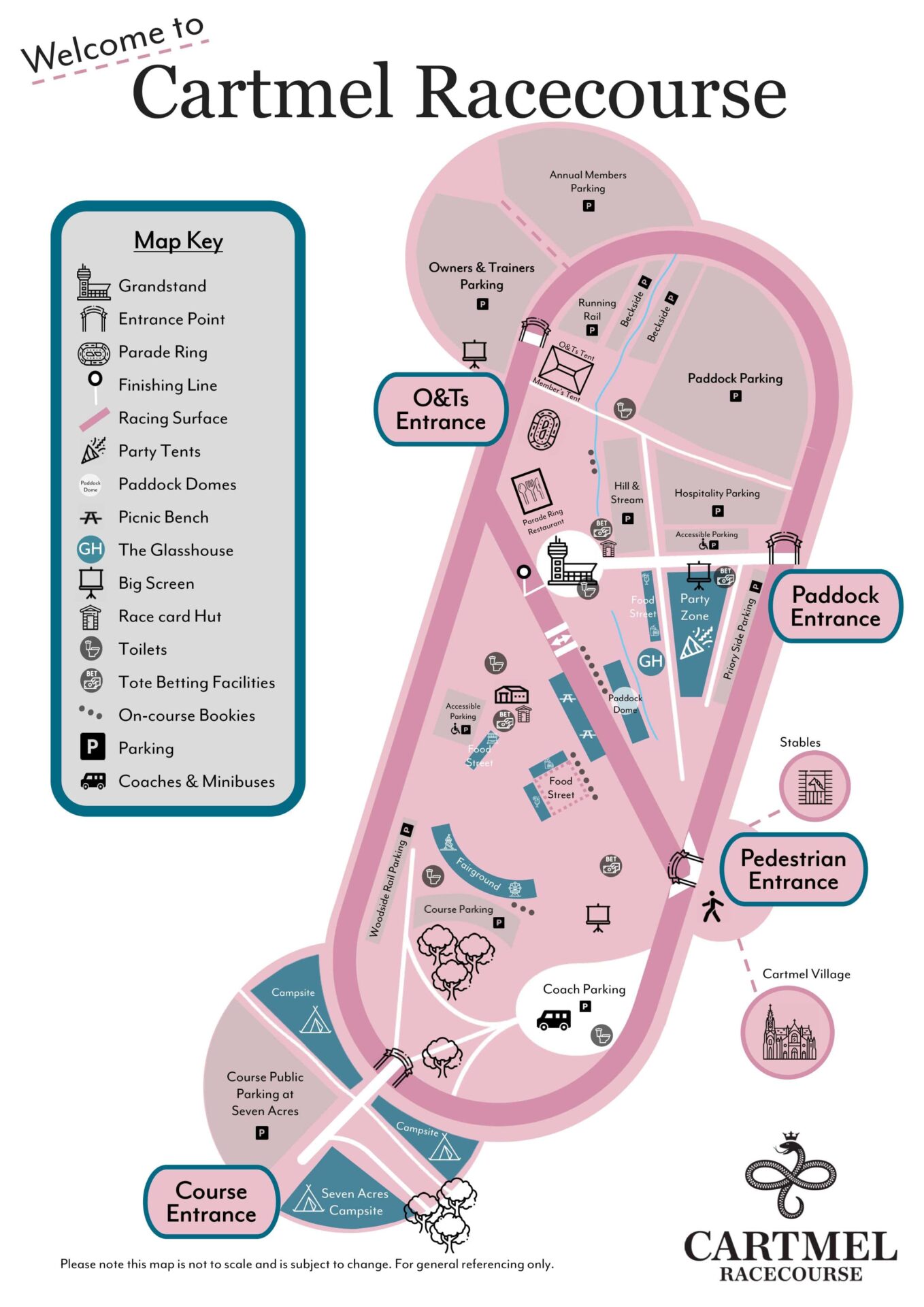 Racecourse Map - Cartmel Racecourse